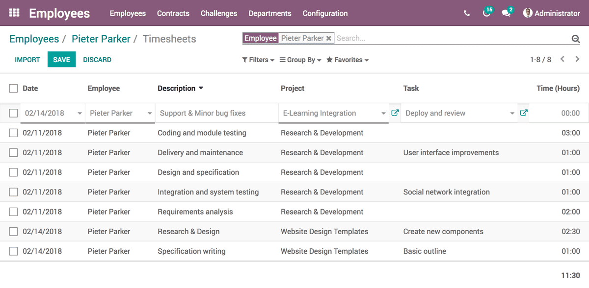 Odoo Human Resources app